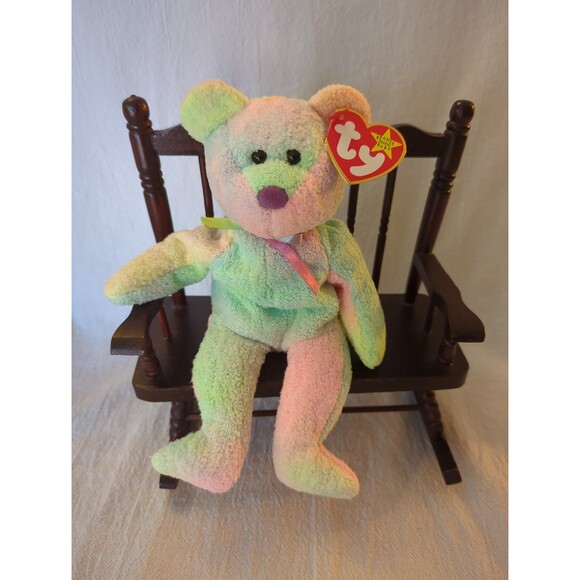 Toys | Vintage Ty Beanie Babies Groovy The Bear 1999 | Poshmark